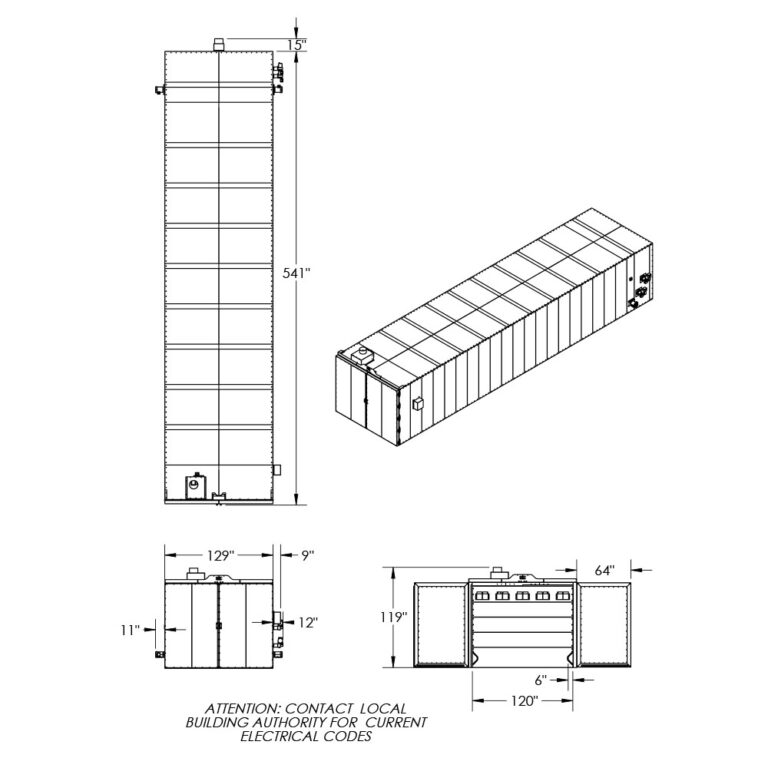 10'W X 8'H X 40'L Kool Koat Oven - Columbia Coatings - Powder Coating ...
